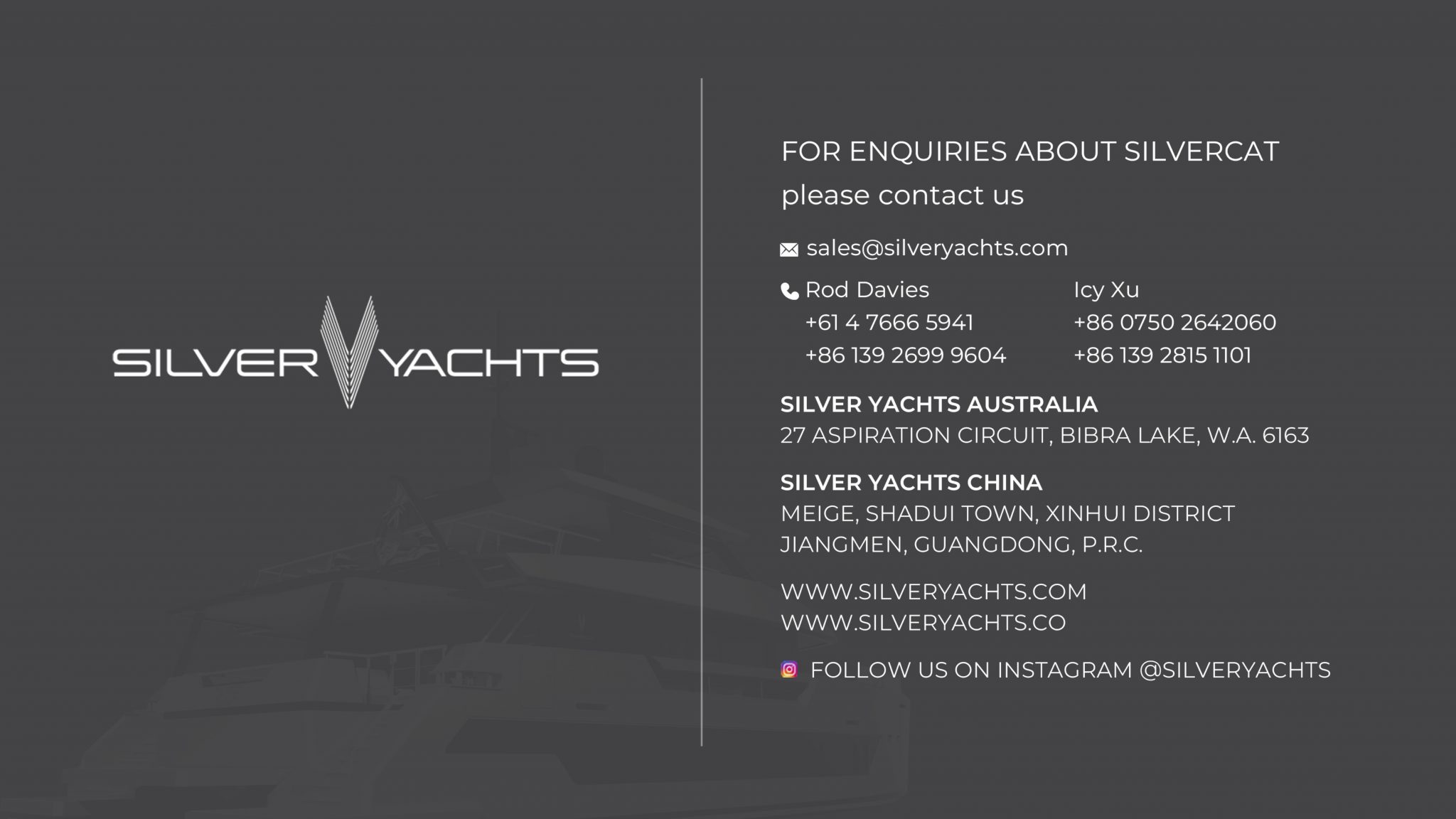 REDUCE SILVERCAT 36m – Silveryachts